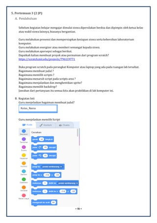 Alogaritma dan pemograman modul ajar kelas 8 | PDF