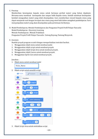 Alogaritma dan pemograman modul ajar kelas 8 | PDF