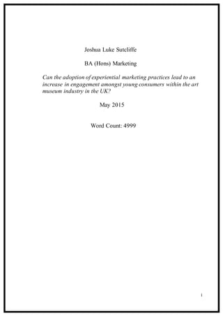 Individual Project Finished Joshua Sutcliffe | PDF