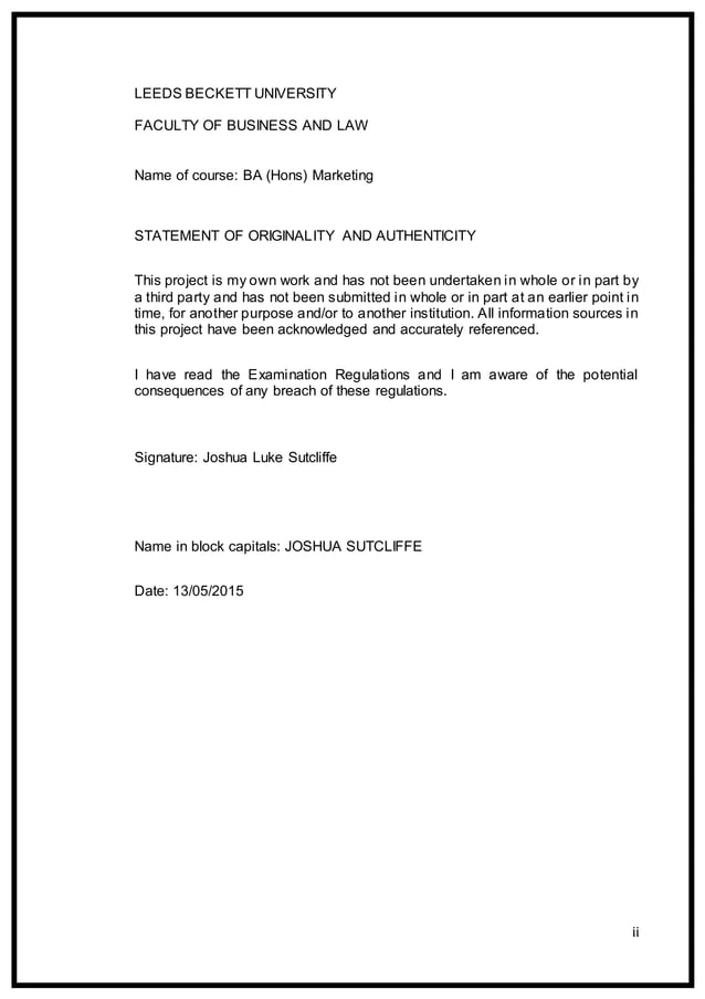 Individual Project Finished Joshua Sutcliffe | PDF