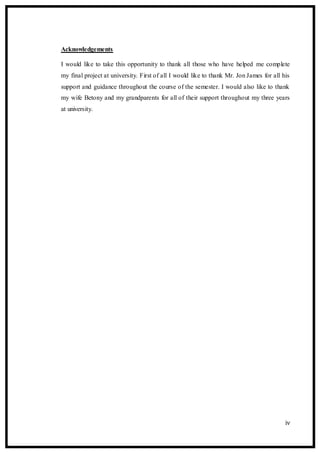 Individual Project Finished Joshua Sutcliffe | PDF