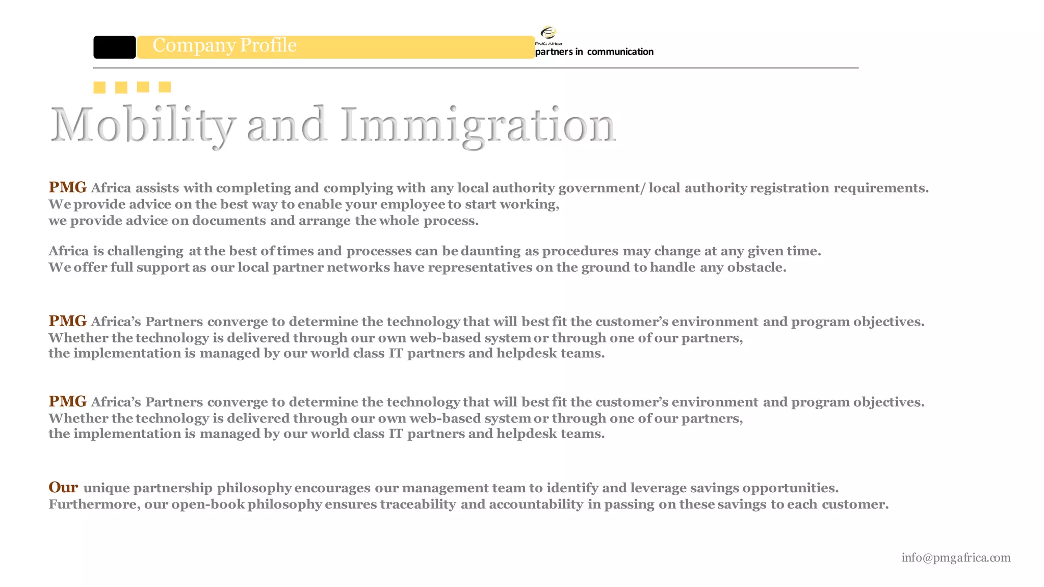 PMG company profile | PPT