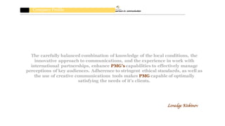 PMG company profile | PDF