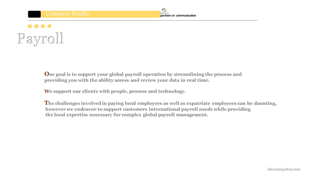 PMG company profile | PPT