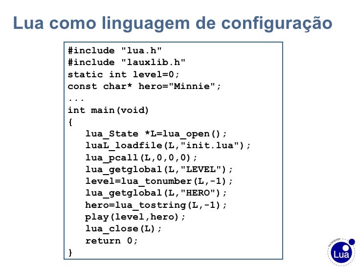 A Linguagem Lua e suas Aplicações em Jogos