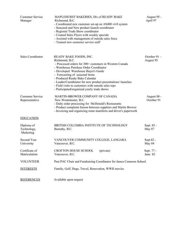 Allison Welters - Resume 2015 | DOC