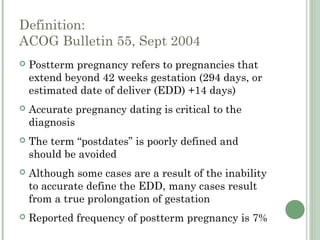 Management-of-Postterm-Pregnancy | PPT