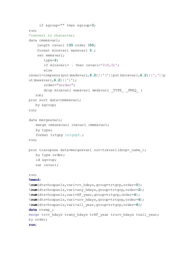 Writing sas code on line - garryspeak