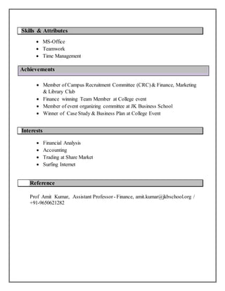 Sourav Kumar CV (2) | DOCX