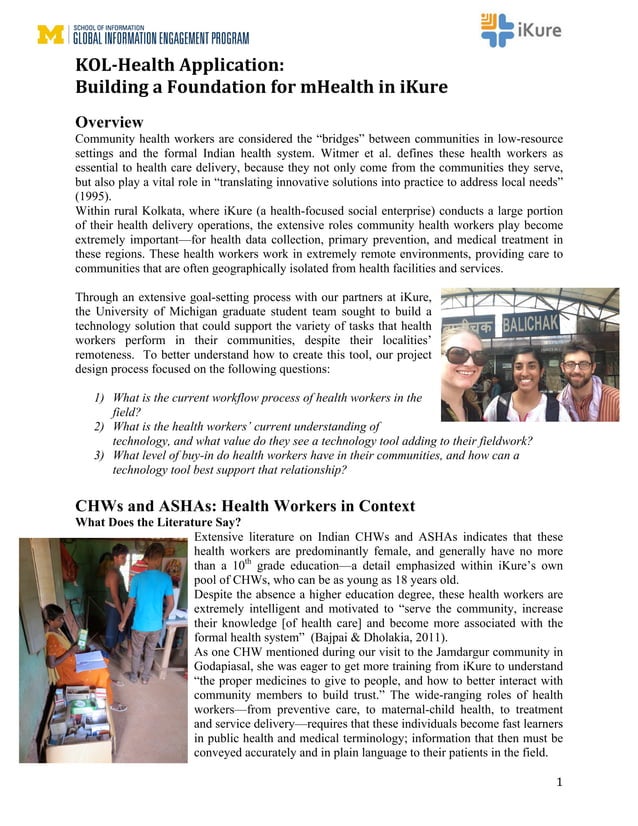 KOL-Health App Overall Evaluation Report | PDF