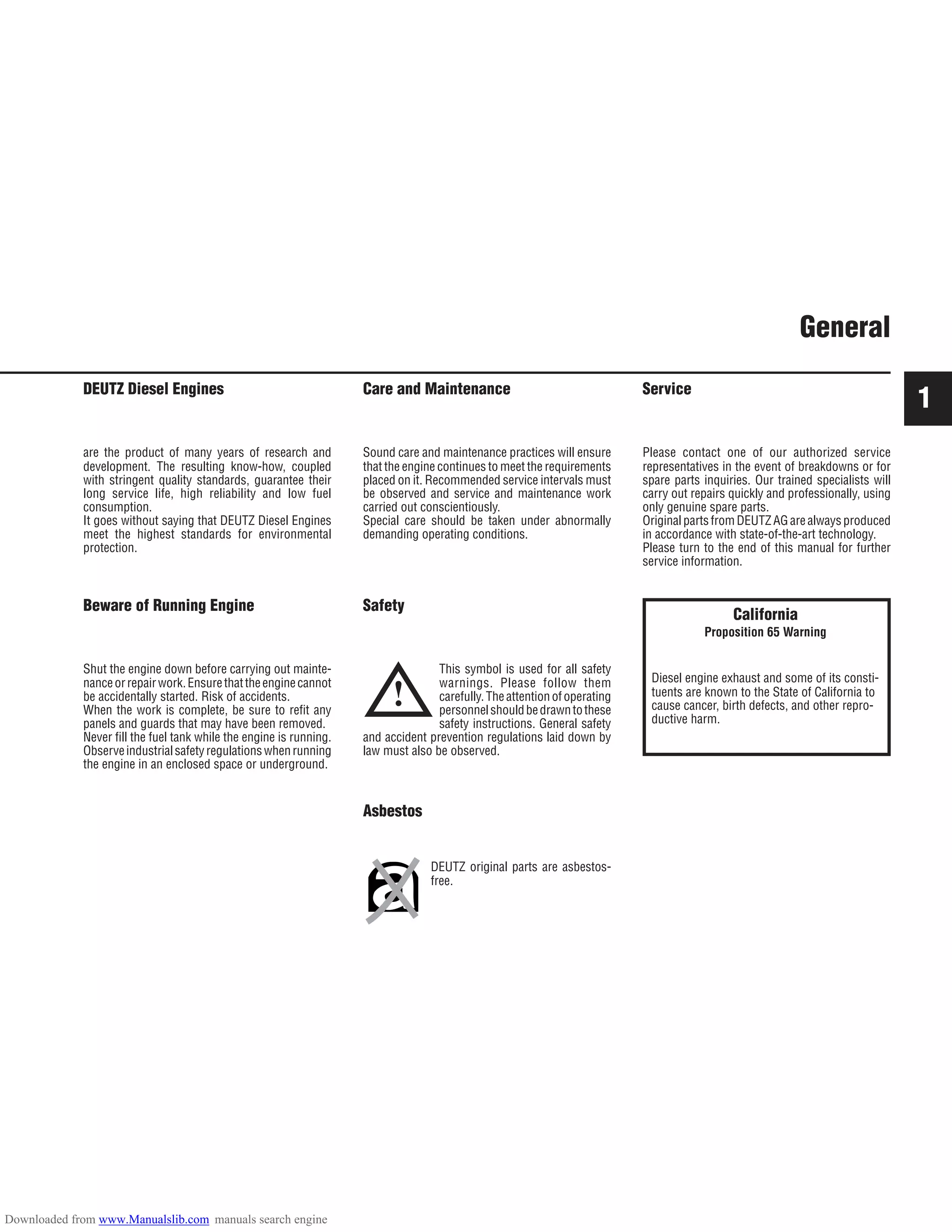 MOTOR DEUTZ 914 | PDF