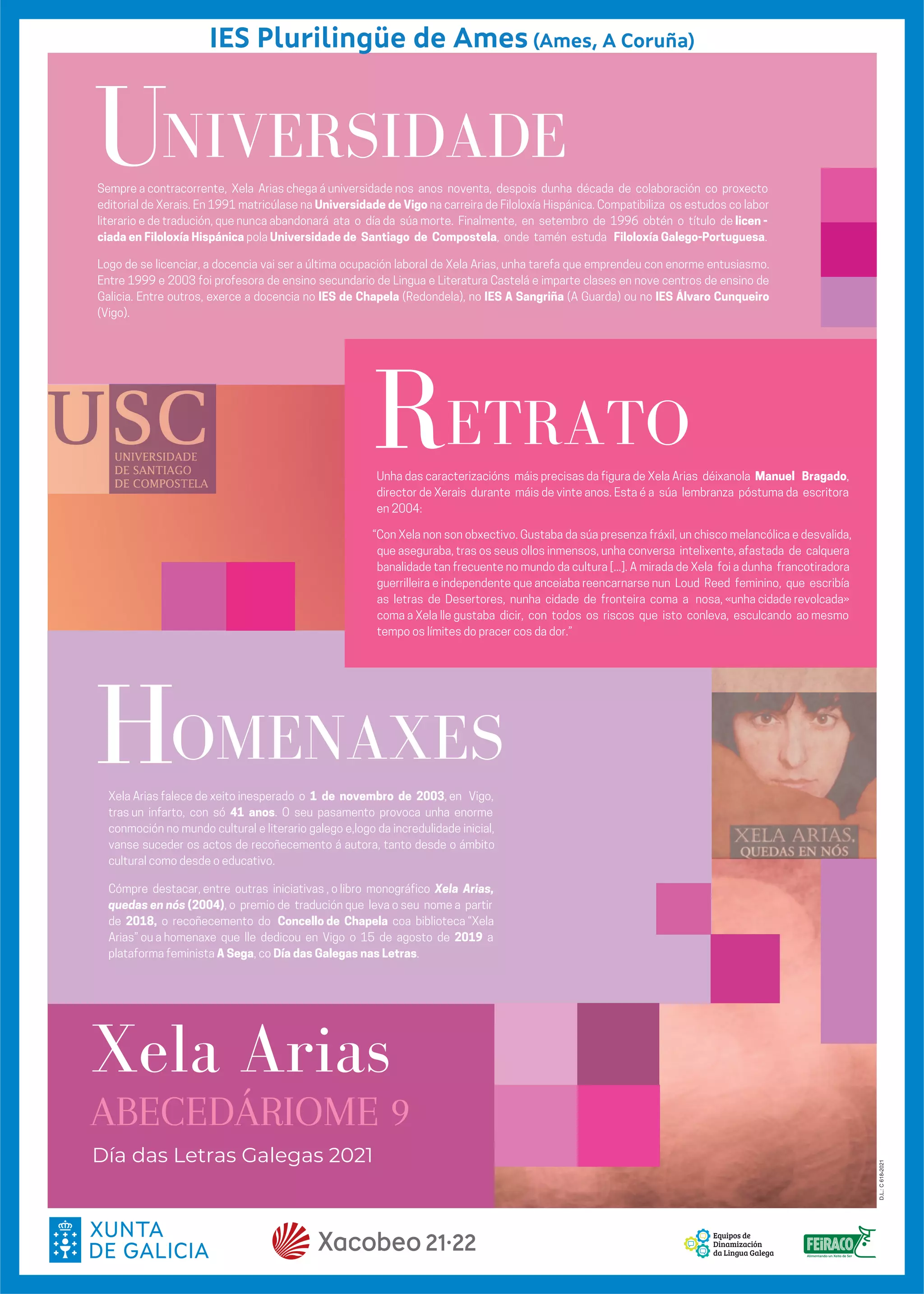 Letras galegas 2021: Xela Arias | PDF