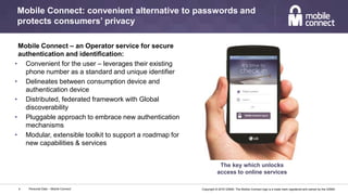 FIDO & GSMA Mobile Connect | PPTX