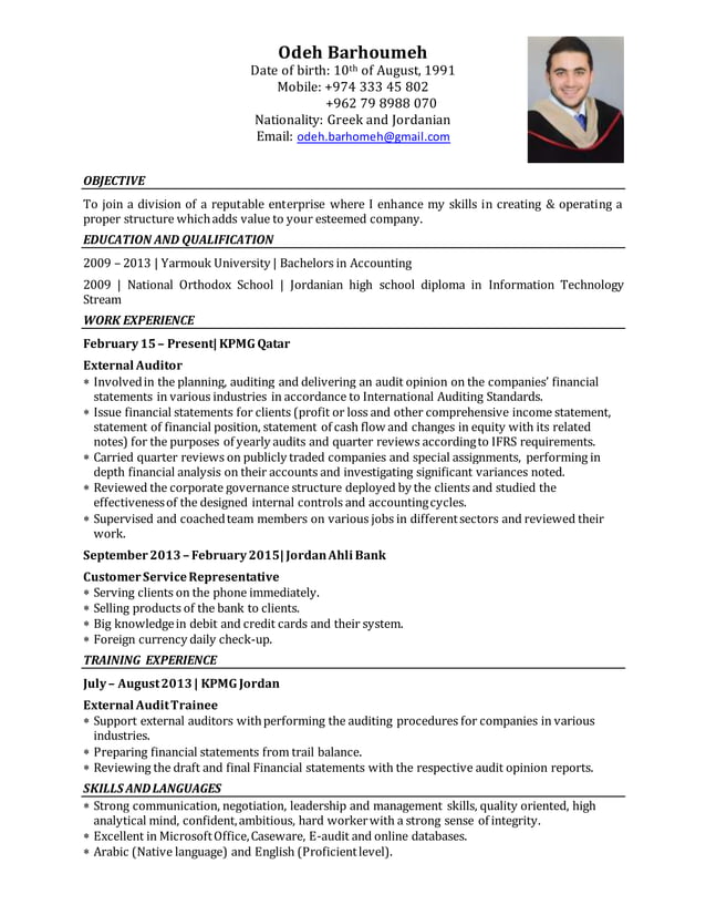 Odeh Barhoumeh - Resume | PDF