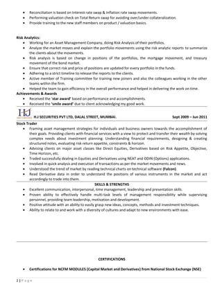 Resume - Kushagra Modi | DOC