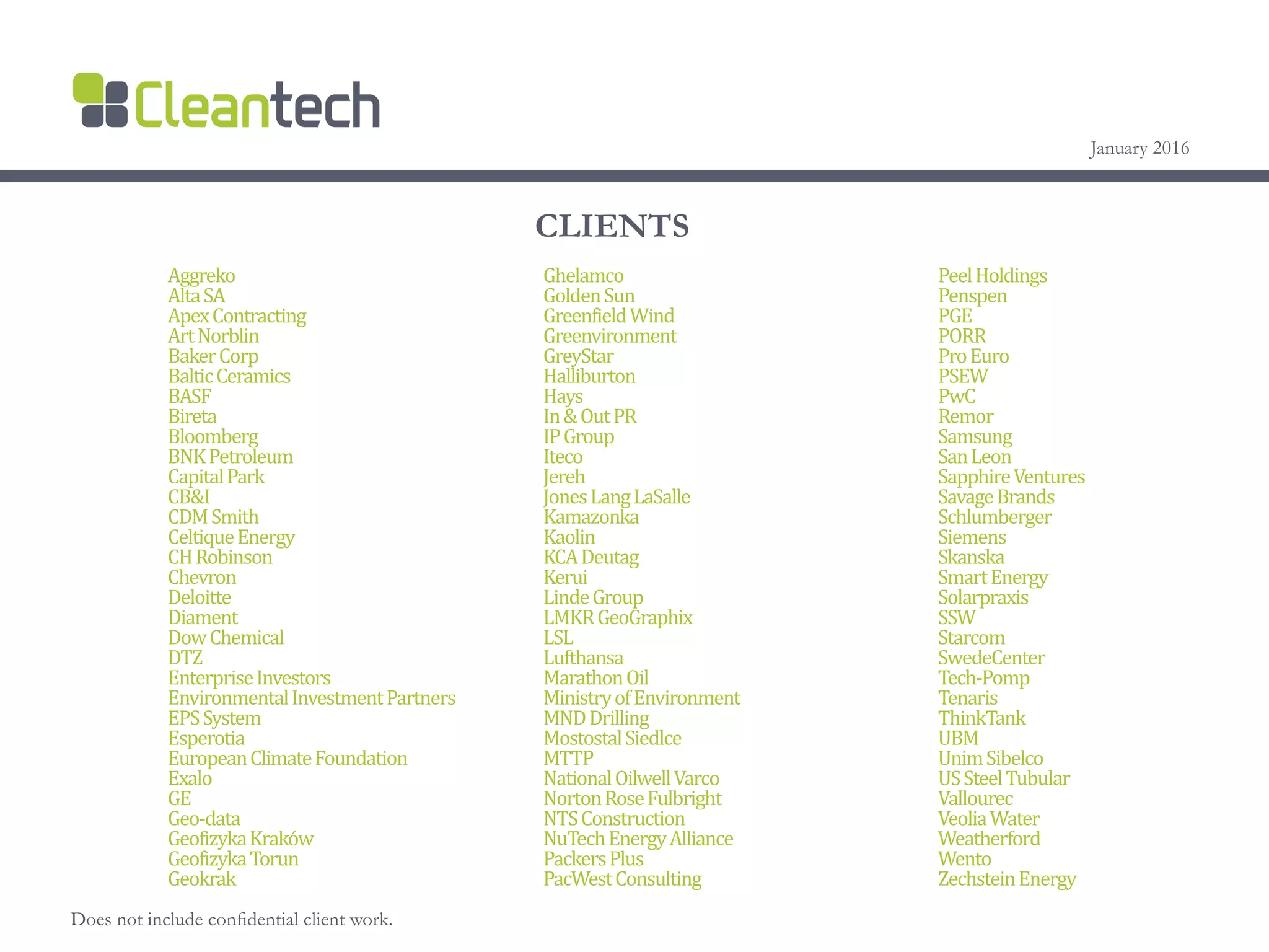 Client List | PDF