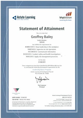 Supervisor Cert | PDF