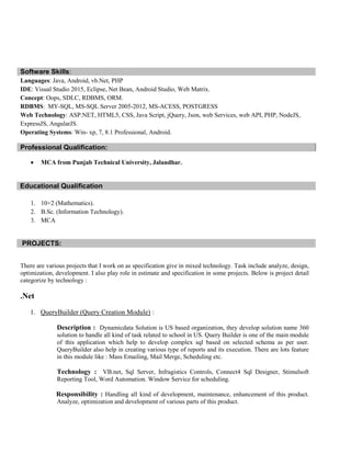 CV | PDF | Databases | Computer Software and Applications