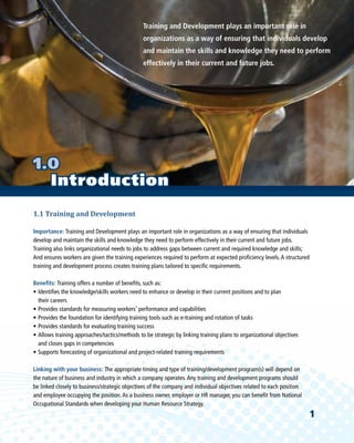 National occupational food standard training guide | PDF