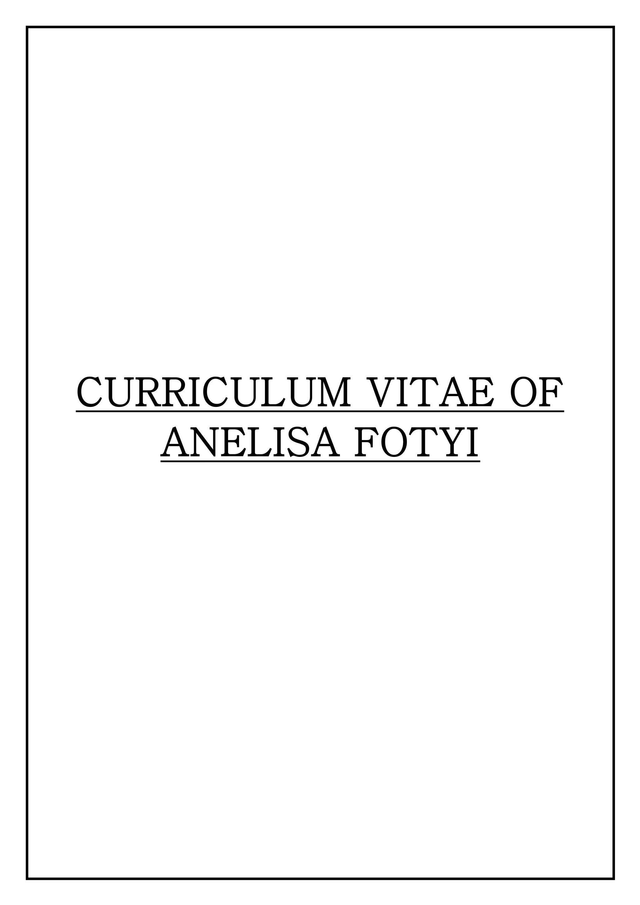CURRICULUM_VITAE_of_lisa[1] | PDF