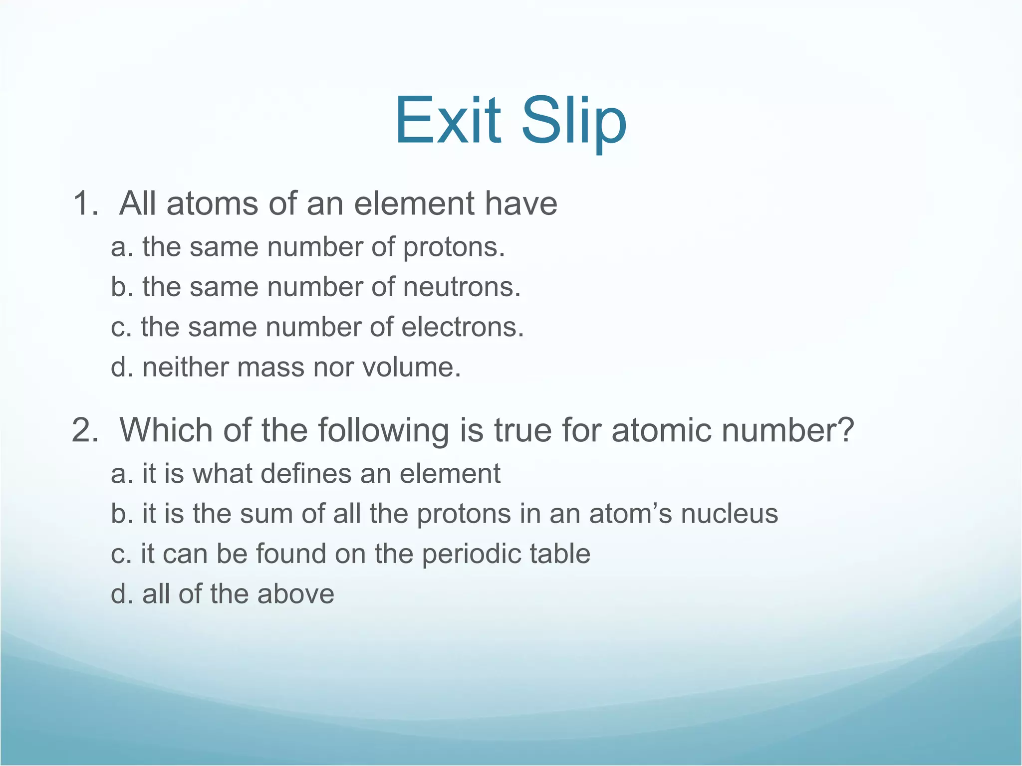 What is an element? | PPT