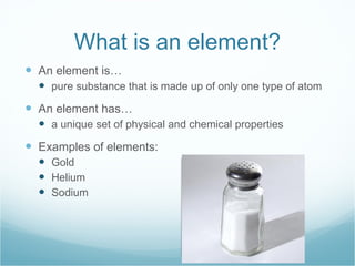 What is an element? | PPT