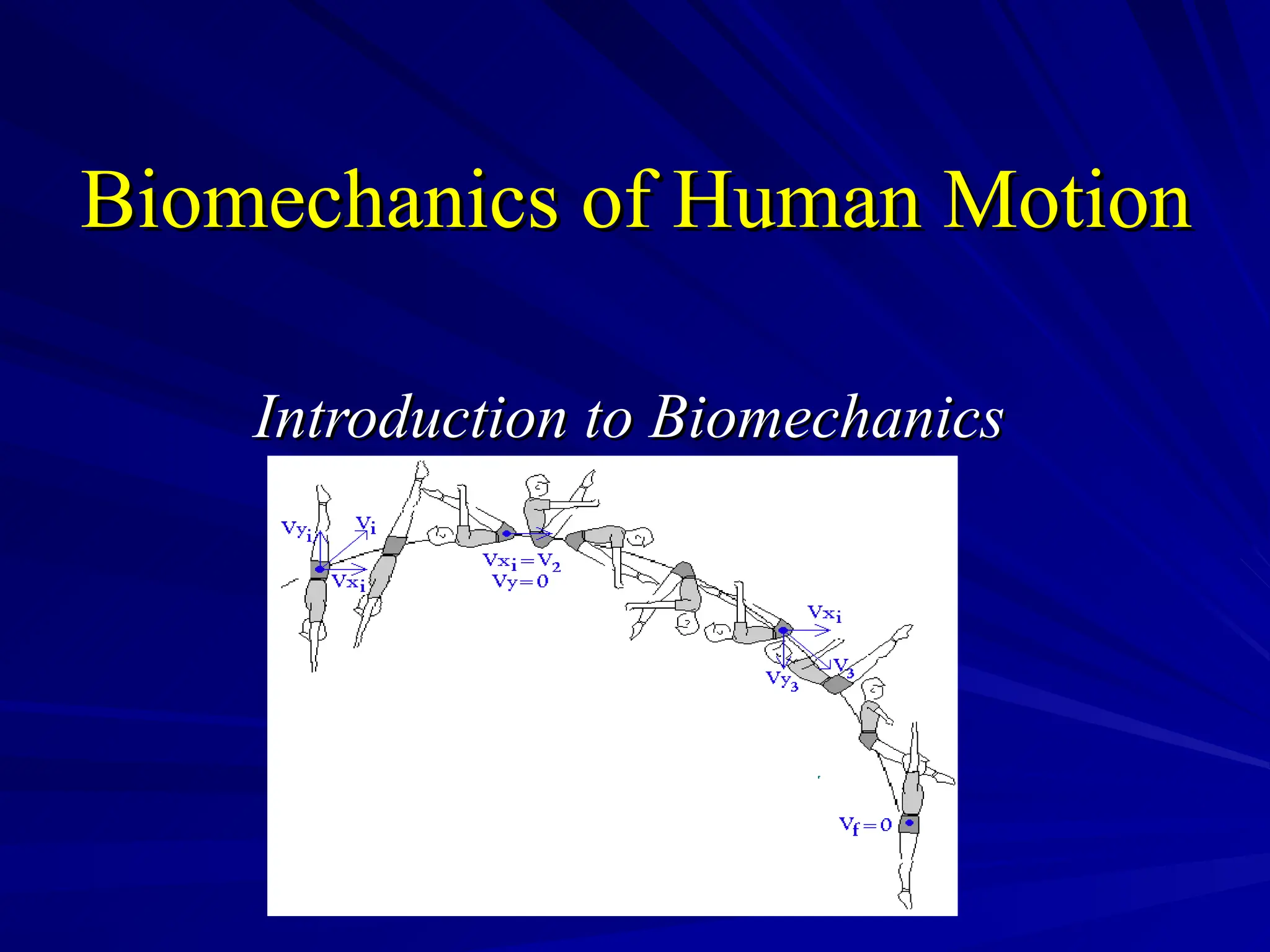 Introduction to biomechanics of human motion | PPT