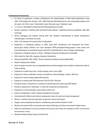 SelvaResume | PDF