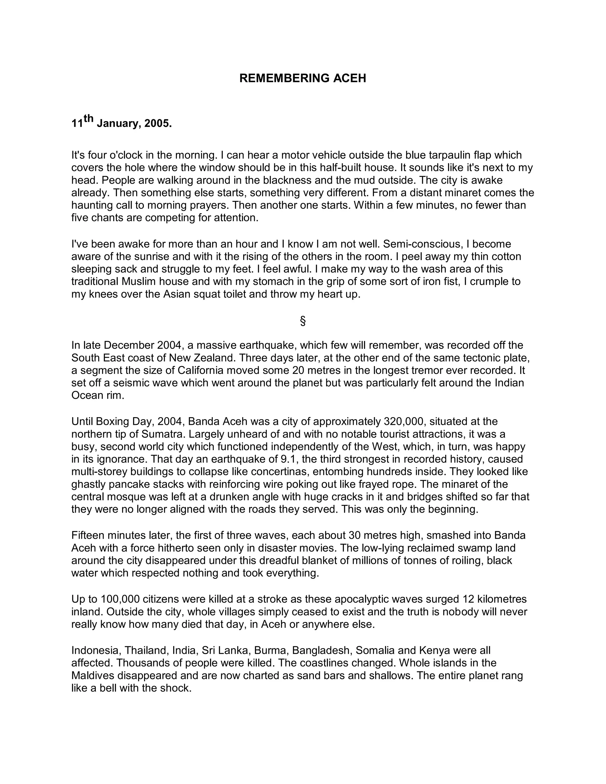 Remembering Aceh 2 | PDF