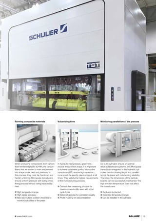 BALLUFF - Solutions for Hydraulic Systems | PDF