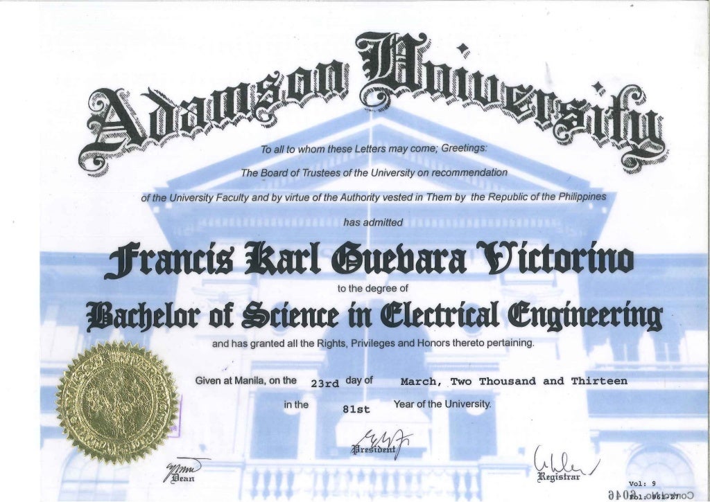Bachelors Degree in Electrical Engineering