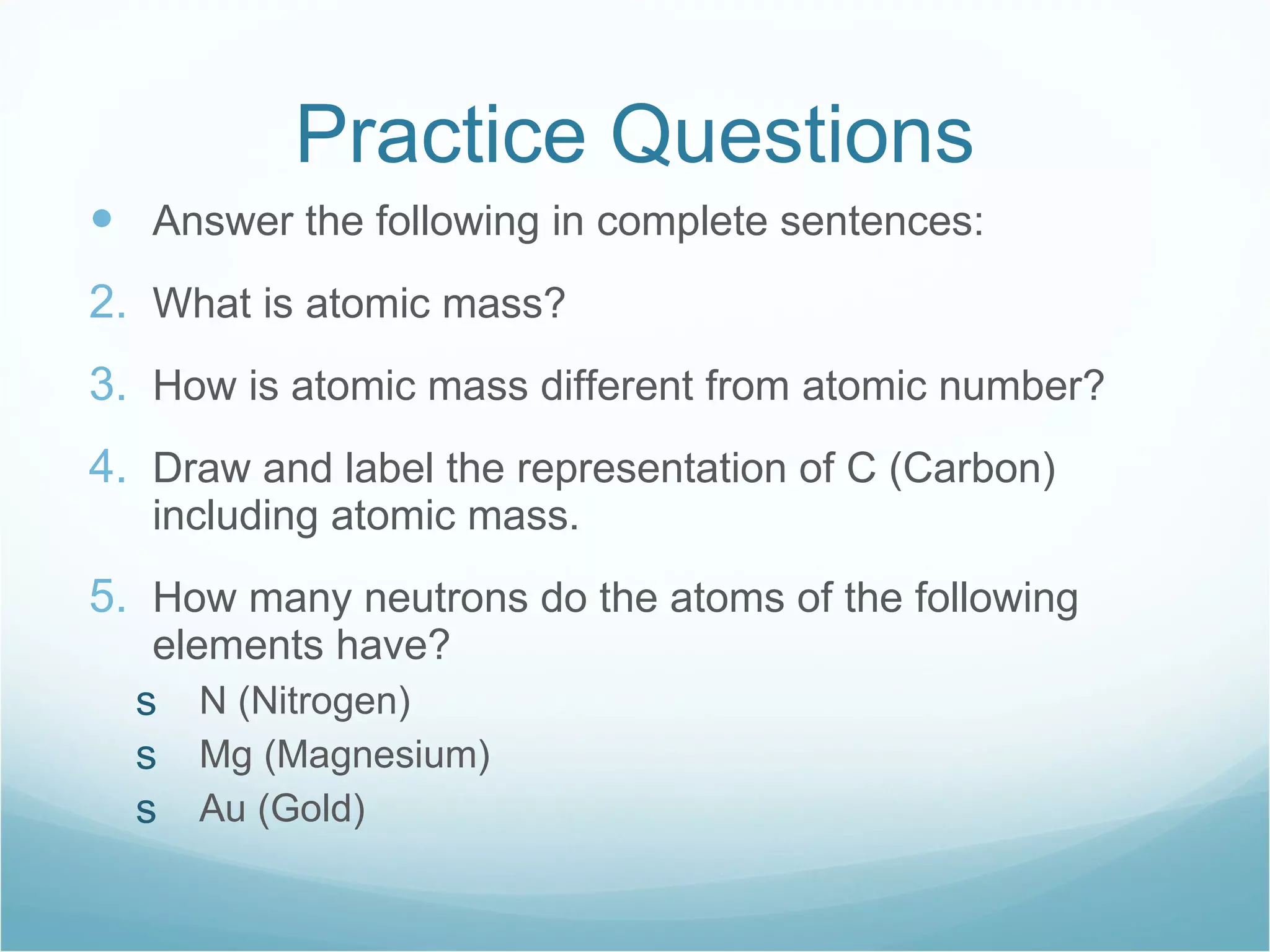 What is Atomic Mass? | PPT