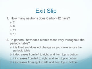 What is Atomic Mass? | PPT