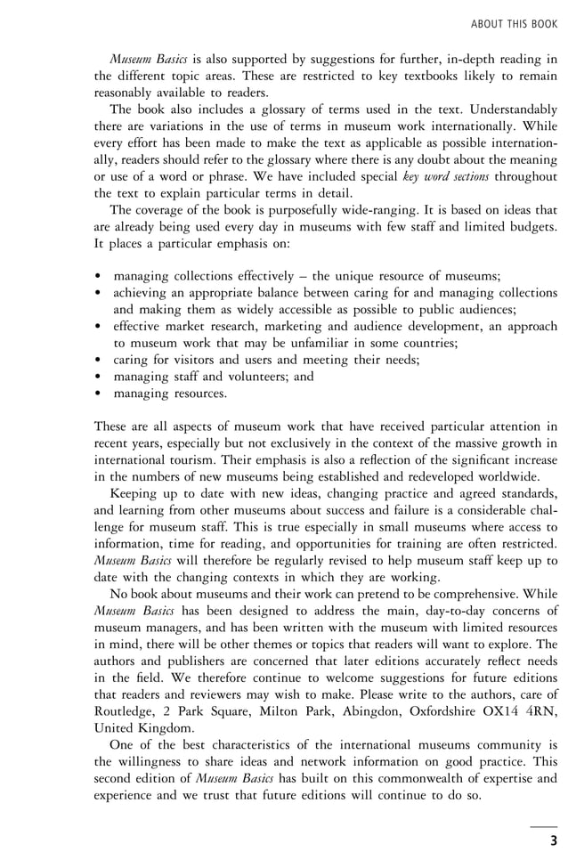 Museum Basics Heritage Carepreservationmanagement 2nd Edition Timothy ...