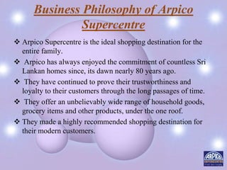 Arpico_Pwr Point | PPTX