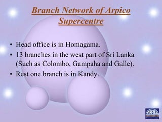 Arpico_Pwr Point | PPTX