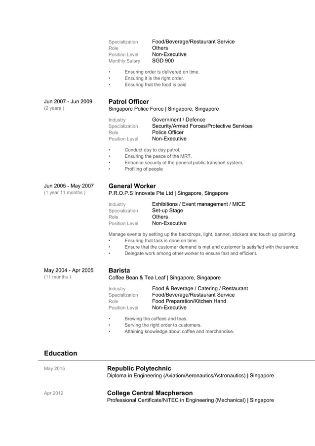 Abdul Razak Juma'in CV | PDF | Food & Drink