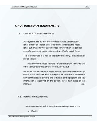 91743410 advertisement-management-system-srs | DOC