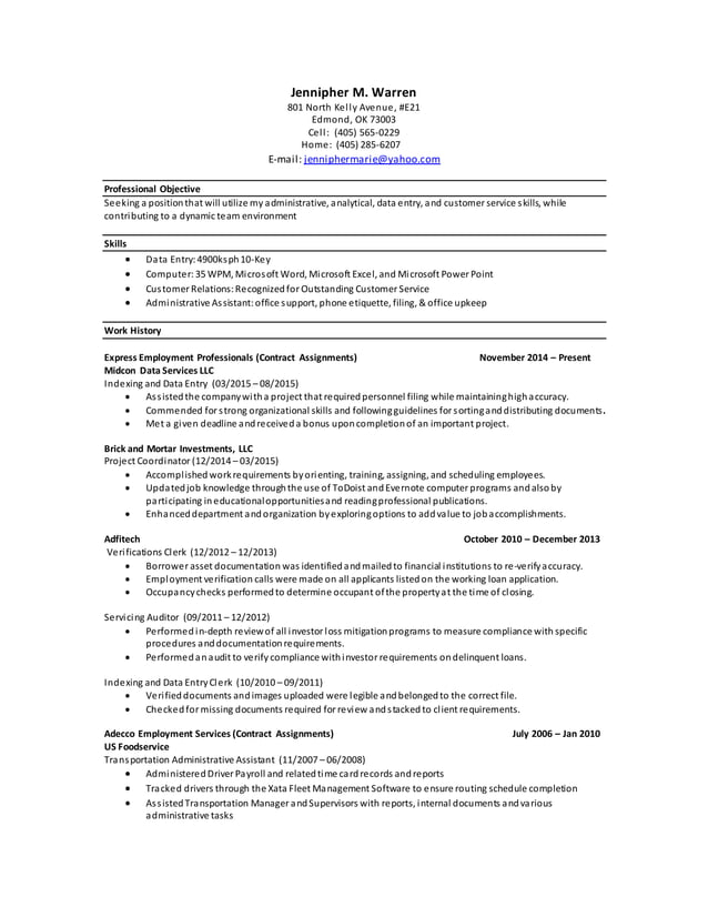 20 Sec Resume (09-2015) | PDF