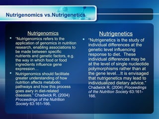 obesity nutrition and nutrigenetic in human | PPT
