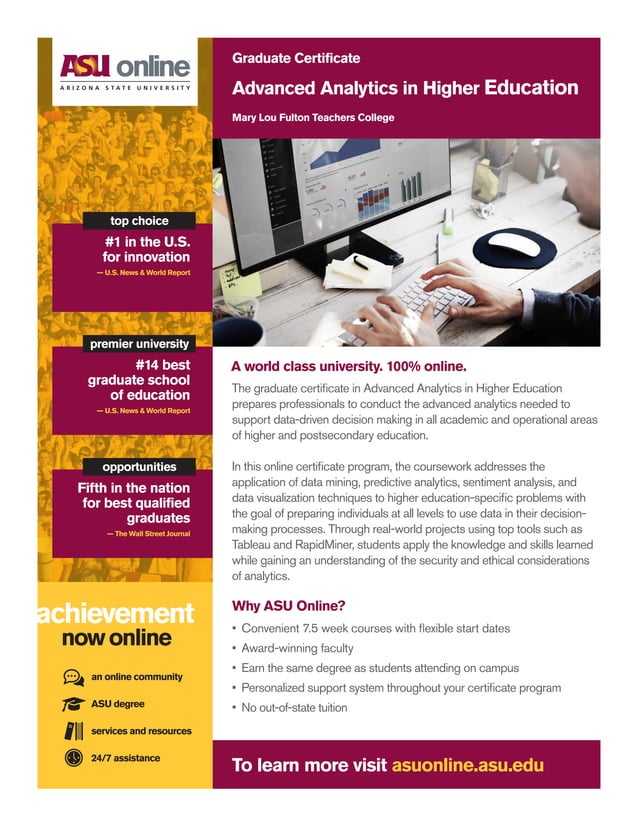 Advanced Analytics Certificate Flyer | PDF