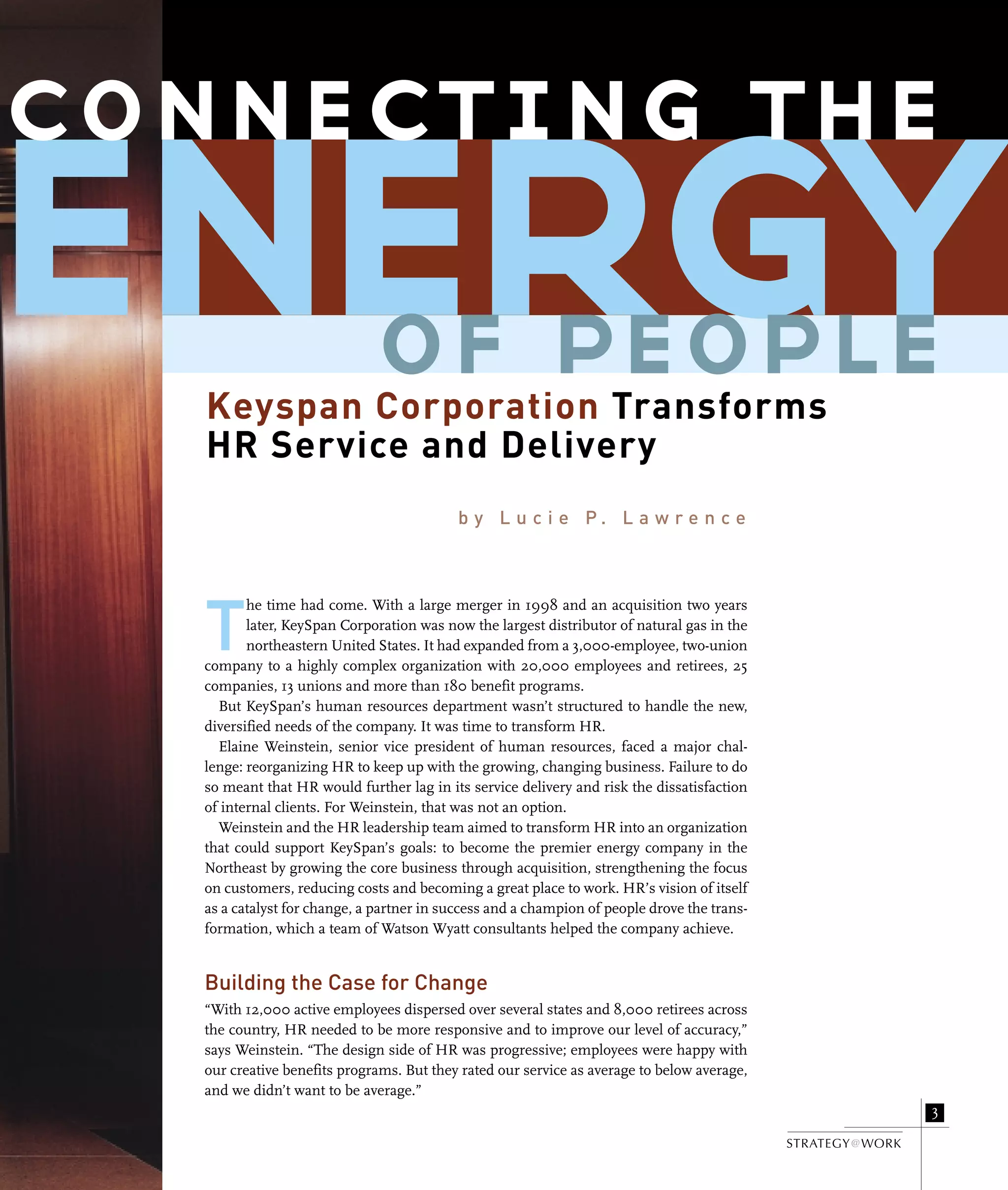 KeySpan Strategy@Work Article | PDF