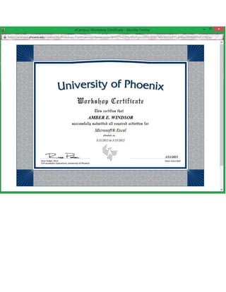 Workshop Certificate (Microsoft® Excel) | DOCX