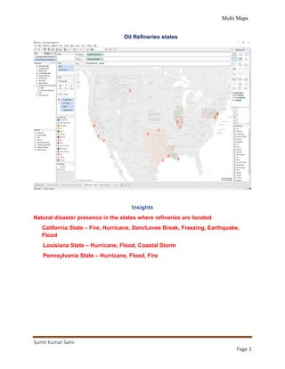 Natural Disaster and oil refinery analysis | PDF