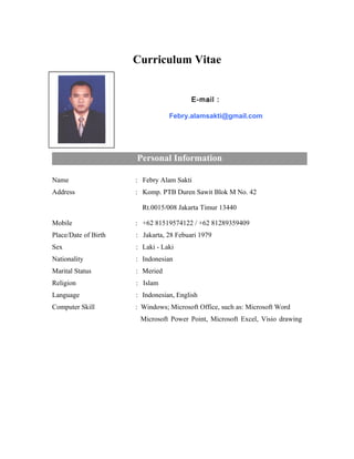 CV_febry alam sakti_Ingg | PDF