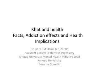 Khat presentation | PPT