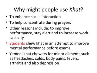 Khat presentation | PPT