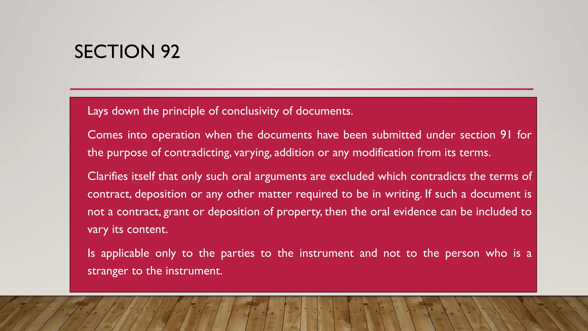 EXCLUSION OF ORAL BY DOCUMENTARY EVIDENCE | PPTX