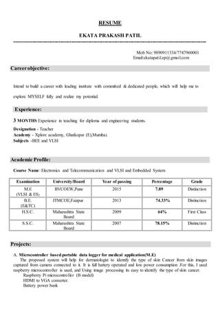 EKTA TEACHING | DOCX | Operating Systems | Computer Software and ...