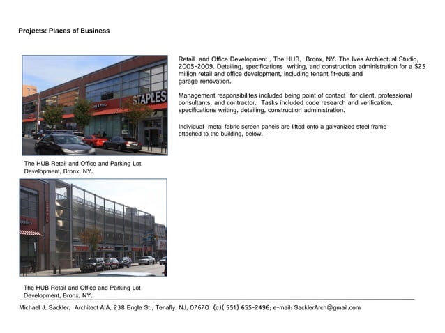 Michael Sackler AIA_Portfolio | PPT